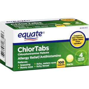 Wal-Mart Equate Chlortabs Antihistamine Allergy Tablets review
