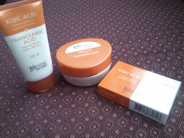 Belo Intensive Whitening Kojic Acid+Tranexamic Acid Soap, Body Cream ...