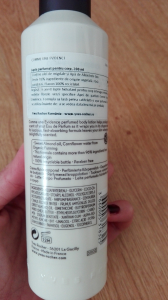 Yves Rocher Comme une Evidence Perfumed Body Lotion review