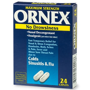 Ornex Maximum Strength Nasal Decongestant and Analgesic review