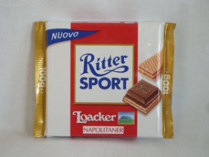 Ritter sport Loacker chocolate bar review