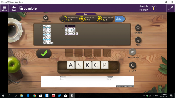 Microsoft Ultimate Word Games (Game on Windows) review