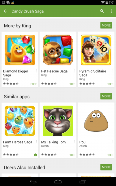 Candy Crush Saga by King, Android Version review