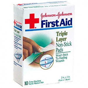 Johnson&Johnson First Aid Triple Layer Non-Stick Pads review