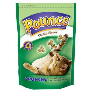 Pounce Brand Catnip Flavored Crunchy Cat Treats review