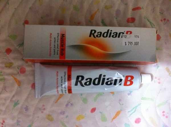 Radian B Muscle Rub review
