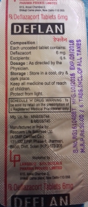 Deflan (Deflazacort) 6 mg tablet review