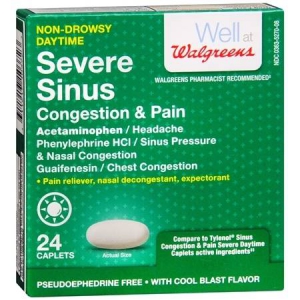 Walgreens Mucus Relief PE Sinus Congestion plus expectorant Tablets review