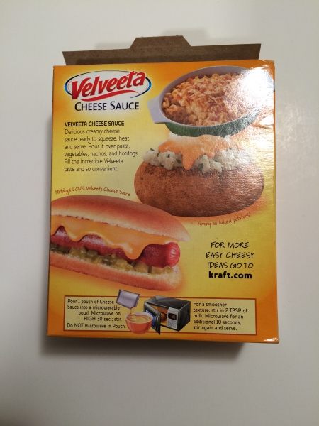 Velveeta Cheese Sauce Box Packets review