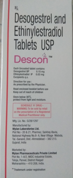 Descon Contraceptive Tablets review